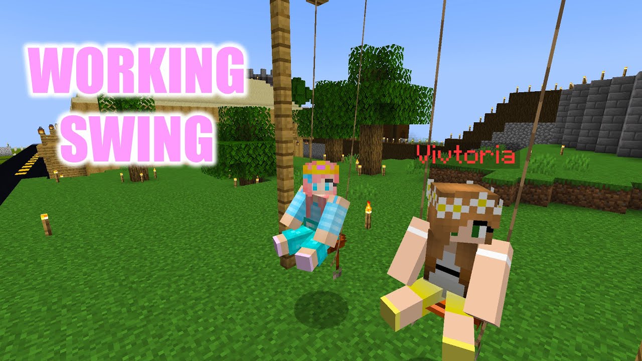 Making a Working Swing In Minecraft With Only Commands - YouTube