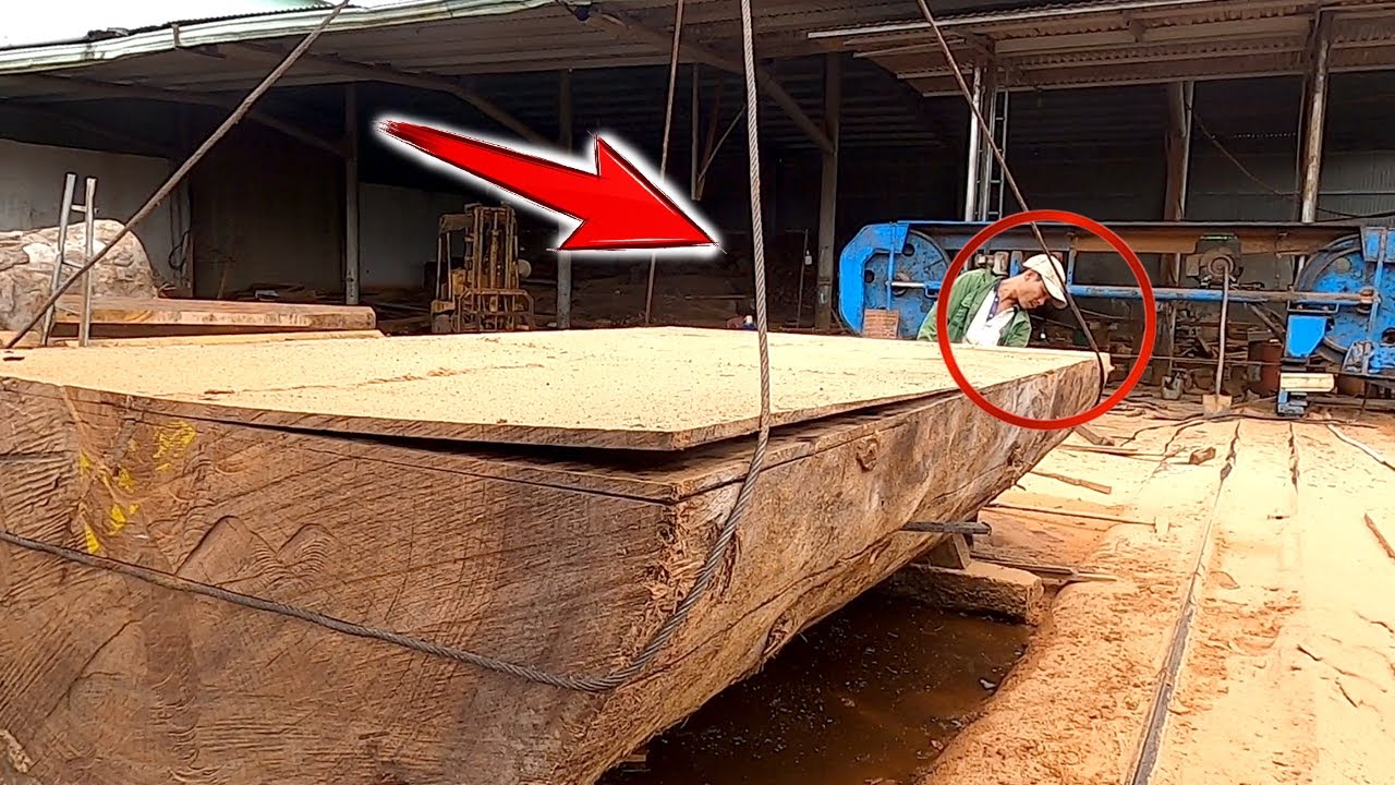 Amazing Sawmill Wood Cutting Excellent Sawmill Wood Cutting Process Sawing Beautiful Cam Van ...
