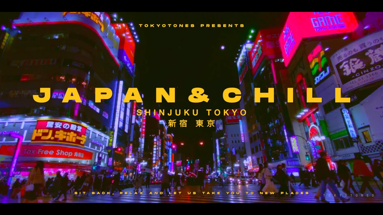 [4K] 🌃 JAPAN ＆ CHILL (新宿) SHINJUKU | rainy neon lofi japanese vibes ...
