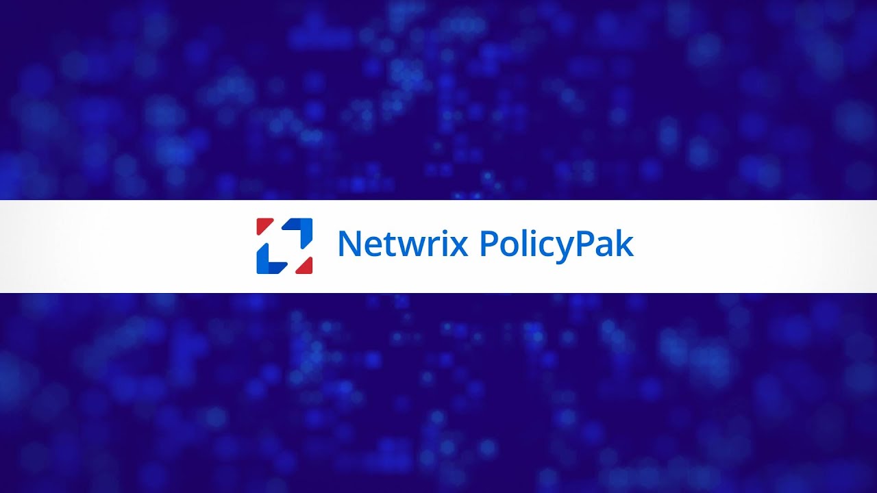 Netwrix PolicyPak - YouTube