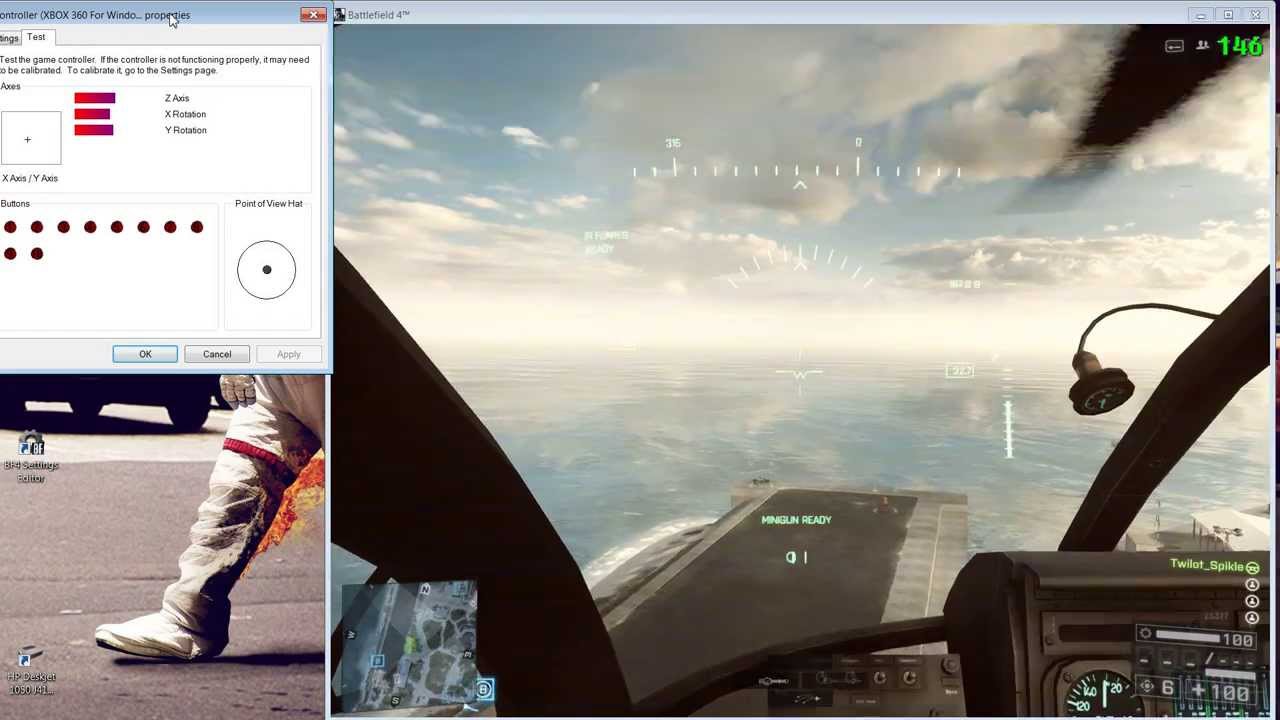 Battlefield 4 PC joystick/Xbox controller helicopter bug. - YouTube