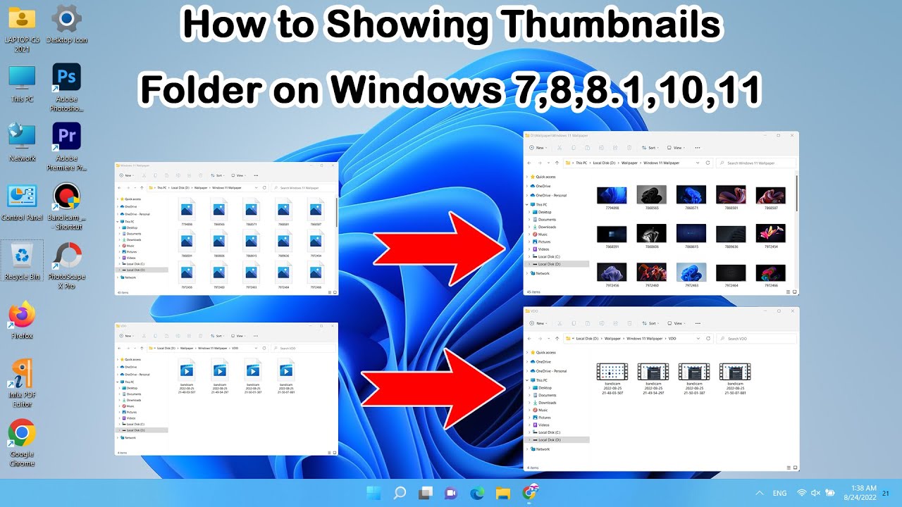 How to Showing Thumbnails Folder on Windows 7,8,8.1,10,11 - YouTube
