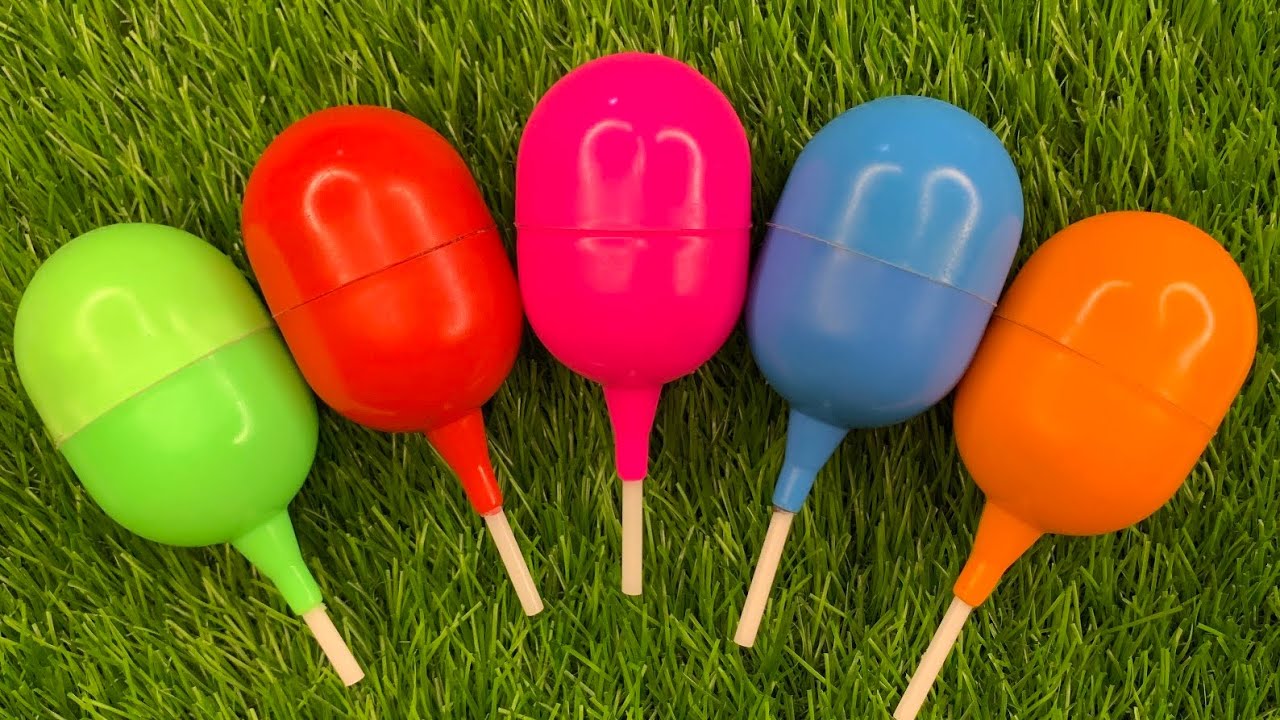 ASMR Most Popular Candys / some lots of colorful rainbow lollipop candy ...