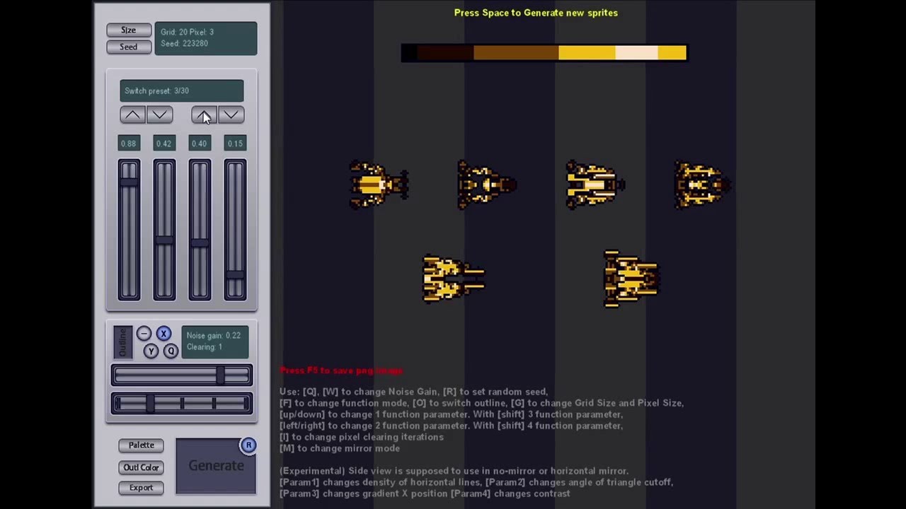 Procedural Sprites Generator - GameMaker Studio Asset - YouTube
