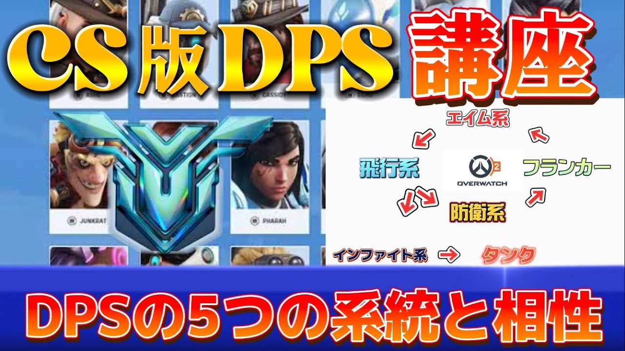 【OW2】5分見るだけで理解する！DPS講座 5つの系統と相性 - YouTube