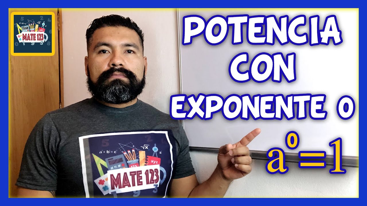 Potencias con exponente 0. ¿Por qué es igual a 1? - Explicación. - YouTube
