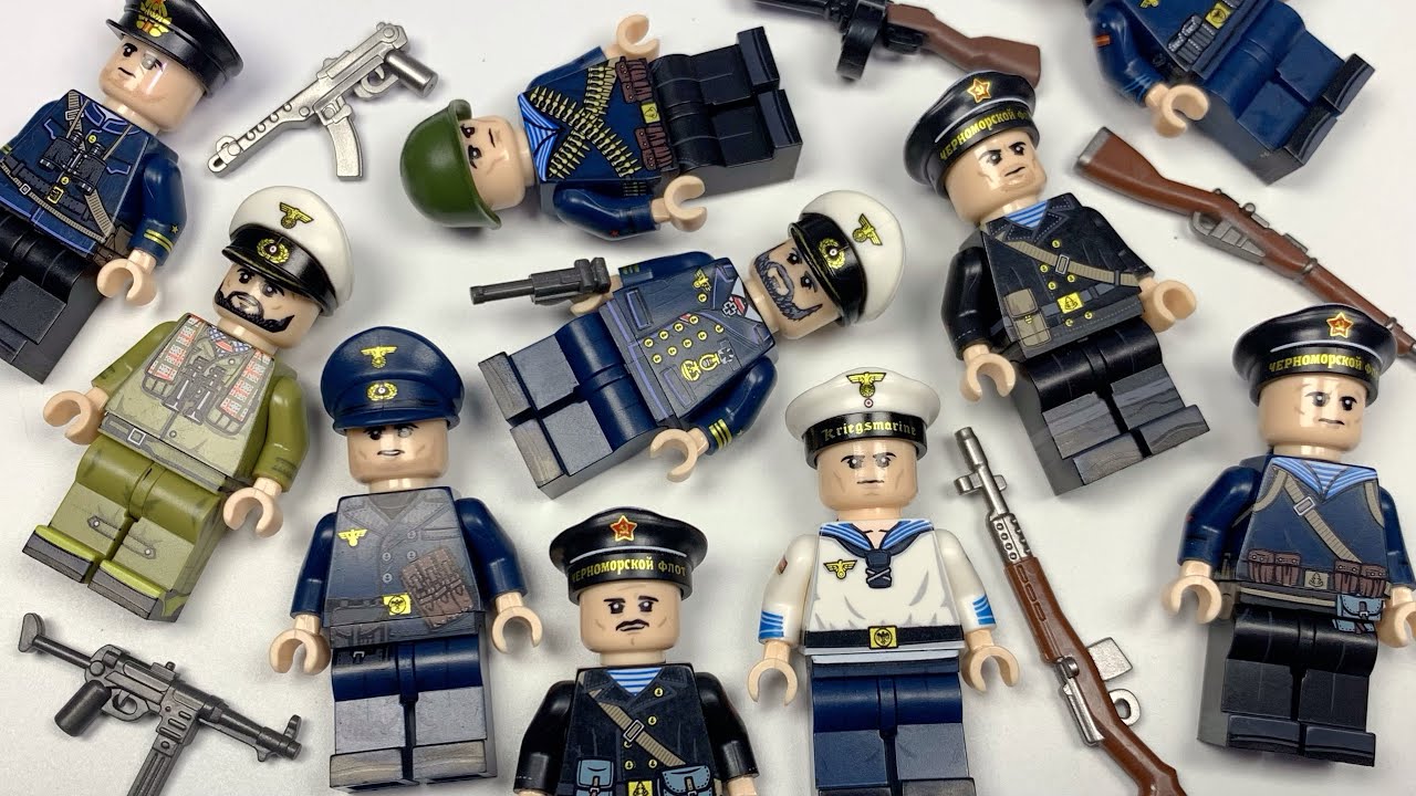 LEGO WWII Military Soldier | Soviet & German Navy | Unofficial ...