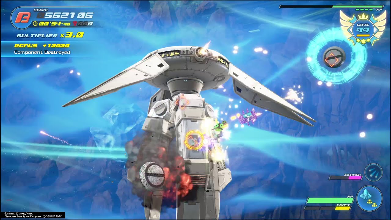 KINGDOM HEARTS Ⅲ SHMUP Bosses - Einhander Boss: Schwarzgeist Fight ...