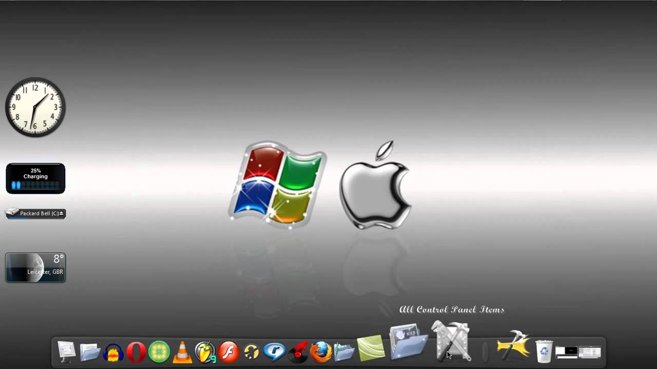 how a mac effect looks on windows 7 - YouTube