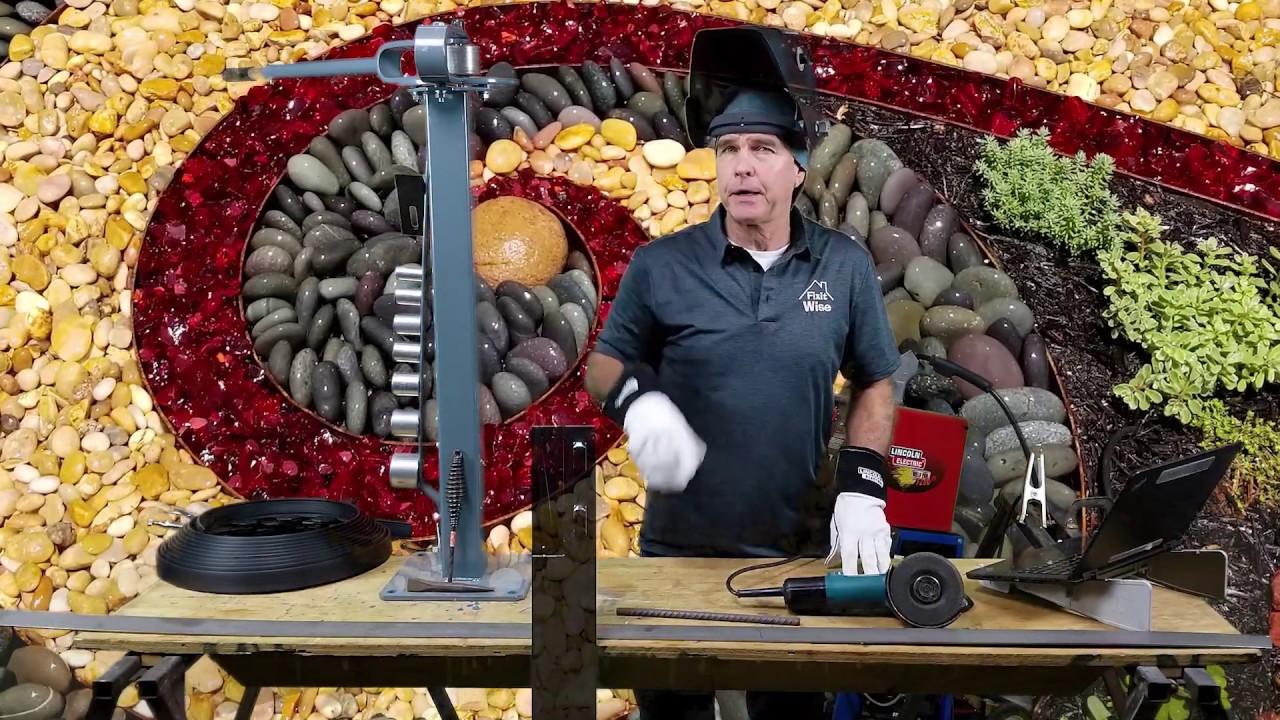 Rock Garden Instructions - Episode 3 - Welding Landscape Borders - YouTube