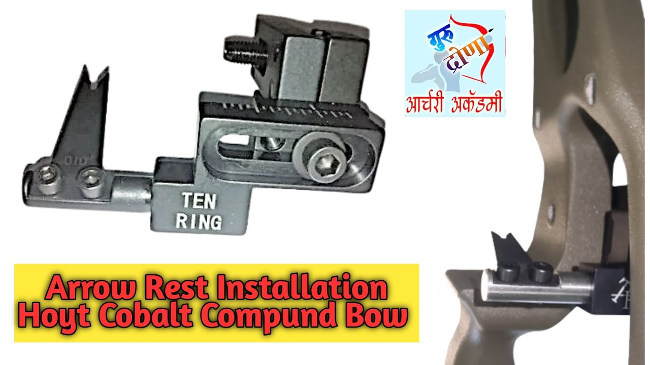 How to install arrow Rest in compund bow #archery @guru drona archery ...