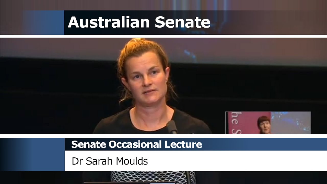 Senate Occasional Lecture - Dr Sarah Moulds (2021) - YouTube
