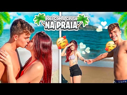 ROLÊ NA PRAIA COM MINHA CRUSH! Maria Nicolly e Maria Emanuelly •Irmãos Scribel•