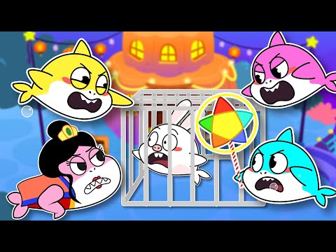 Baby Shark & Naughty -Jade Rabbit -  Baby Shark Song