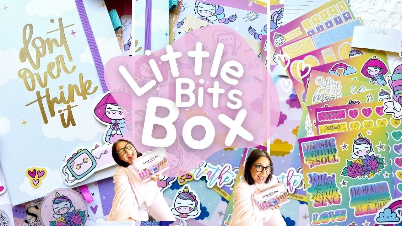 Little Bits Box - Subscription box by Mommy Lhey - planner, paper crafts, journaling - YouTube