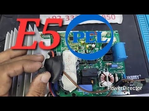 PEL Dawlance Kenwood Dc inverter ac E5 error code outdoor pcb Dc ...