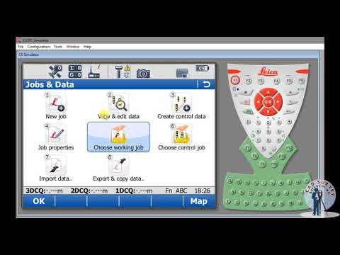 3-Leica viva GS15 انشاء قائمة وصف للنقاط create points codelist - YouTube