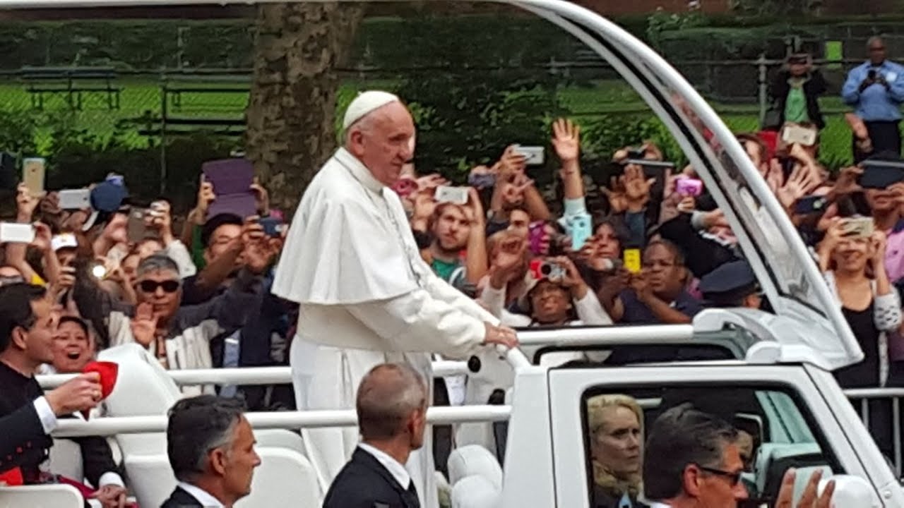 Pope Francis Procession ~ Central Park ~ 9/25/15 - YouTube