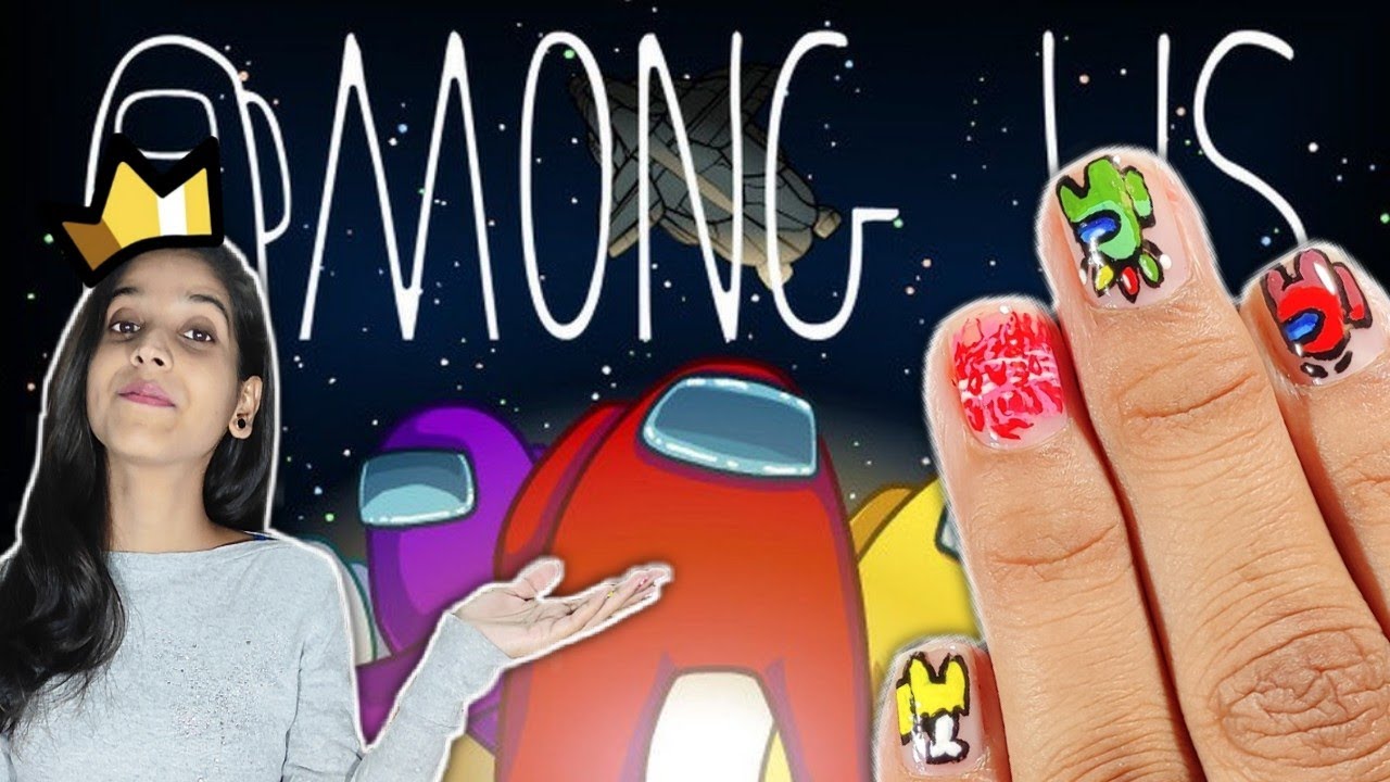 Among Us Nail Art 😮 | - YouTube