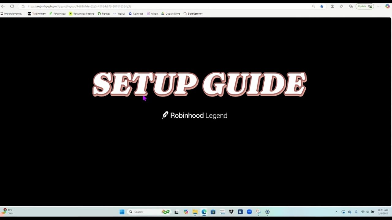 Robinhood Legend Setup Guide: How to Customize Your Trading Workspace! 🚀📈 - YouTube