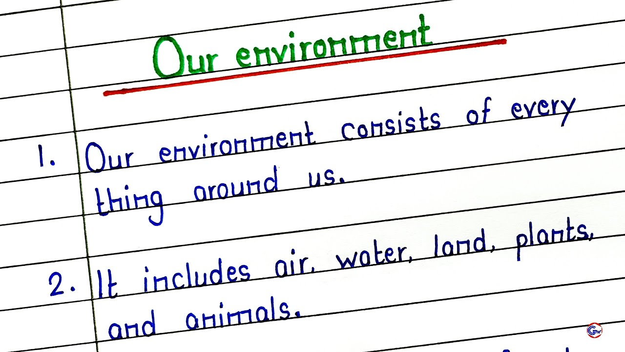 10 Lines On Our Environment In English | Few Lines On Our Environment ...
