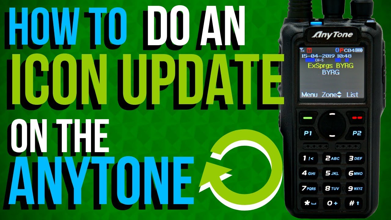 How to Do an Icon Update on an AnyTone HT - YouTube