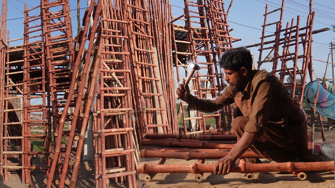 The Hard Work Behind Every Handmade Wooden Ladder - YouTube