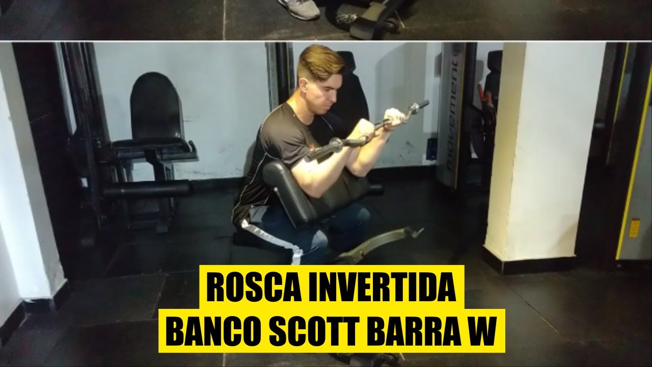 Rosca Invertida Banco Scott Barra W [ANTEBRAÇO - BÍCEPS] - YouTube