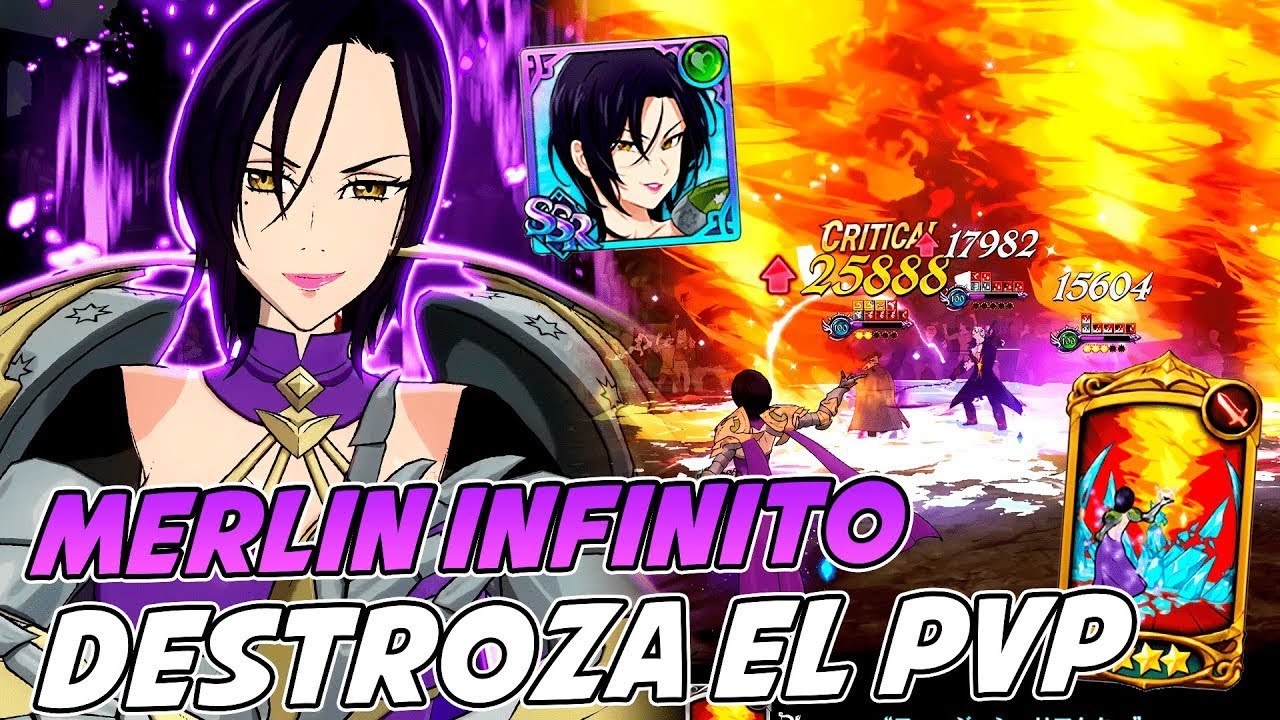 7DS Grand Cross -La Nueva Merlin Festival Destroza en PvP !!! - YouTube