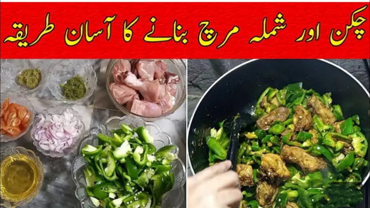 Chicken Shimla Recipe By Zymal's Kitchen | Chicken Capsicum Curry ...