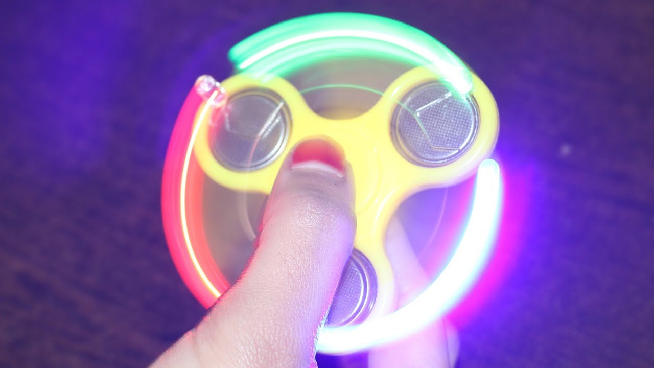 How to make a LED Fidget Spinner at Home | DIY LED Fidget spinner - YouTube