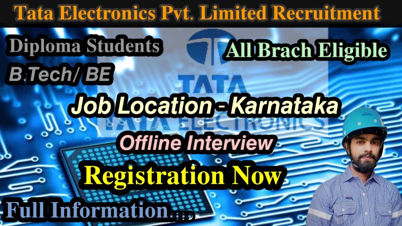 Tata Electronic Pvt. Limited Hiring 2024 || Junior Engineer & Senior ...