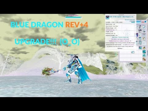 Knight Online - Ruler of the Legend Blue Dragon Rev+4 Upgrade! - YouTube