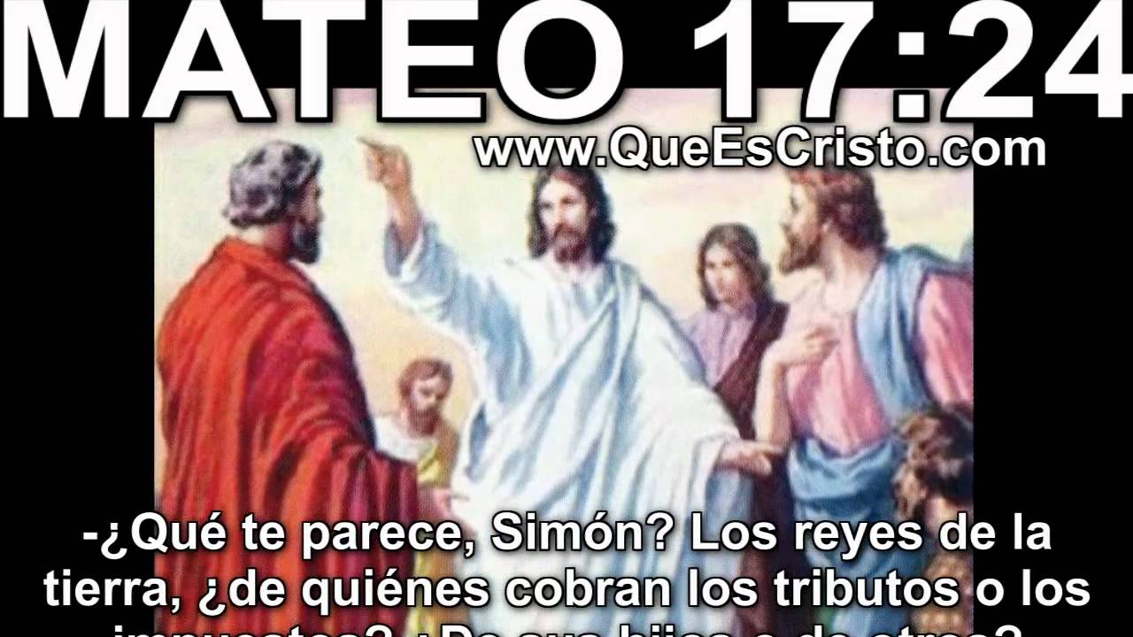 Mateo 17:24 Cristo Jesus en Biblia|Parabola TV Jesus Cristo Mateo 17:24 ...
