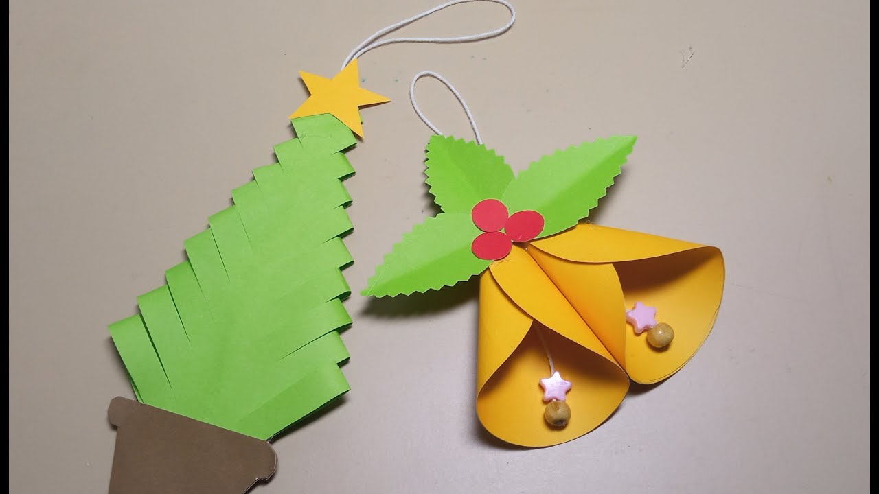 DIY Christmas Decorations Using Paper | easy craft - YouTube