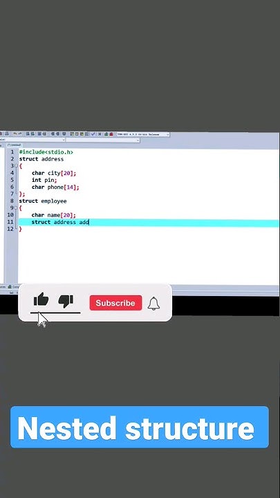 c program to store employee information using structure #shorts |Code Cafe - YouTube