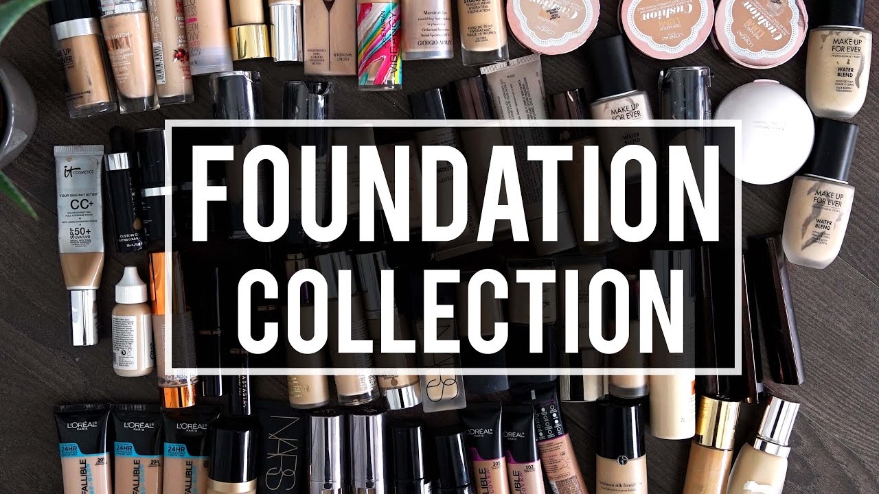 My Foundation Collection And Declutter Jamie Paige Youtube