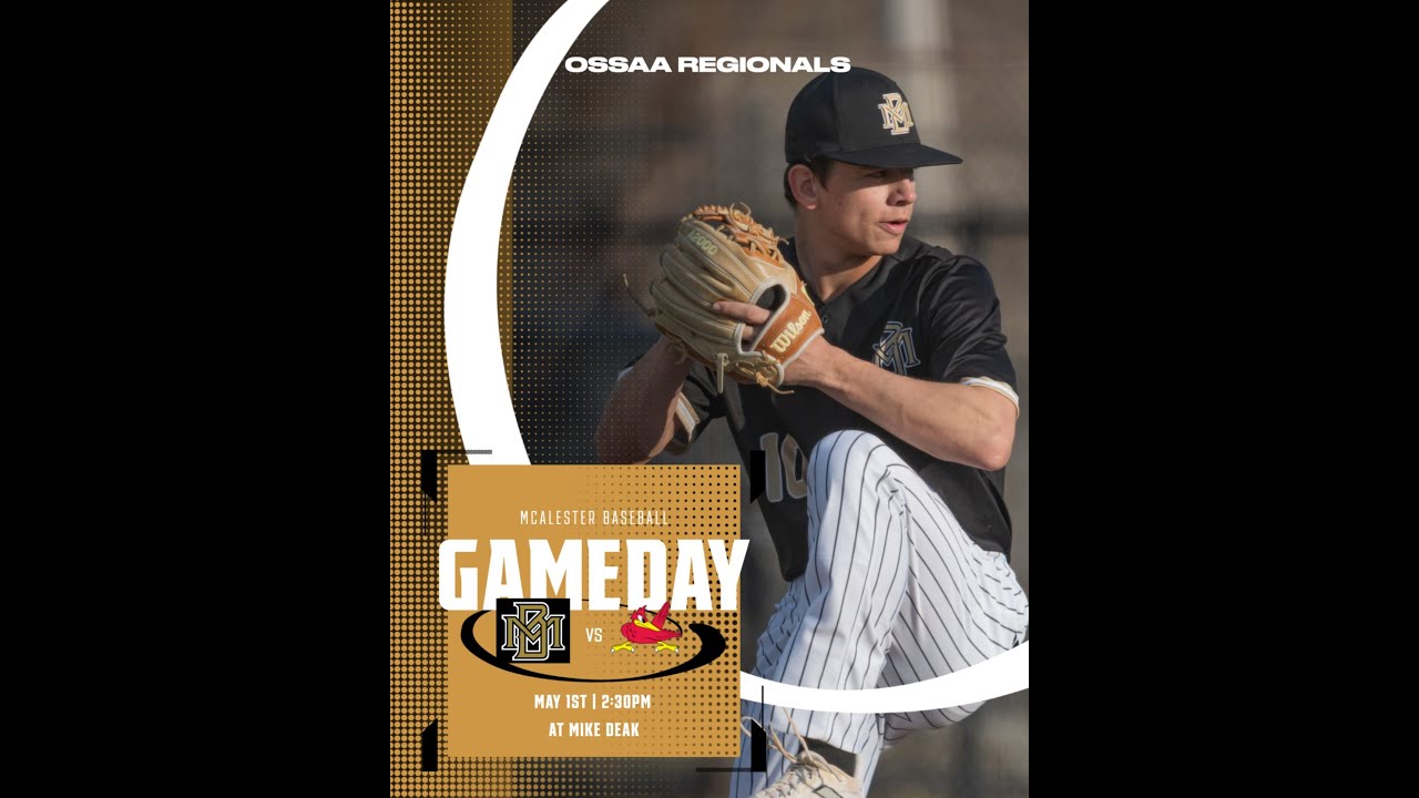 McAlester Buffaloes Baseball (2024 REGIONAL TOURNAMENT - DAY 1) - YouTube