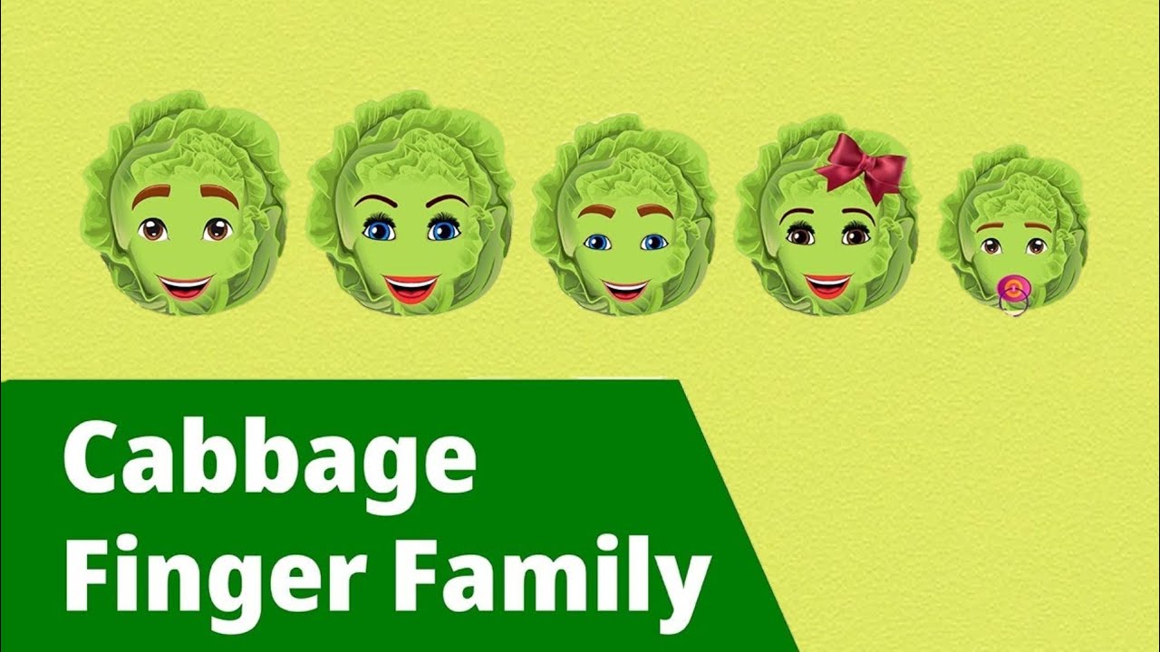 Cabbage Finger Family Collection | Cabbage Finger Family Songs | Top 60 ...