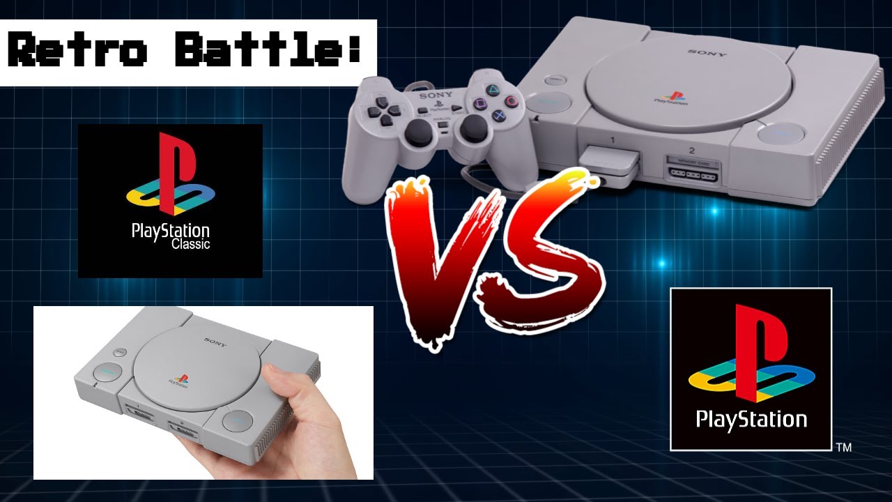 Playstation Classic VS Playstation 1 REAL HARDWARE - YouTube