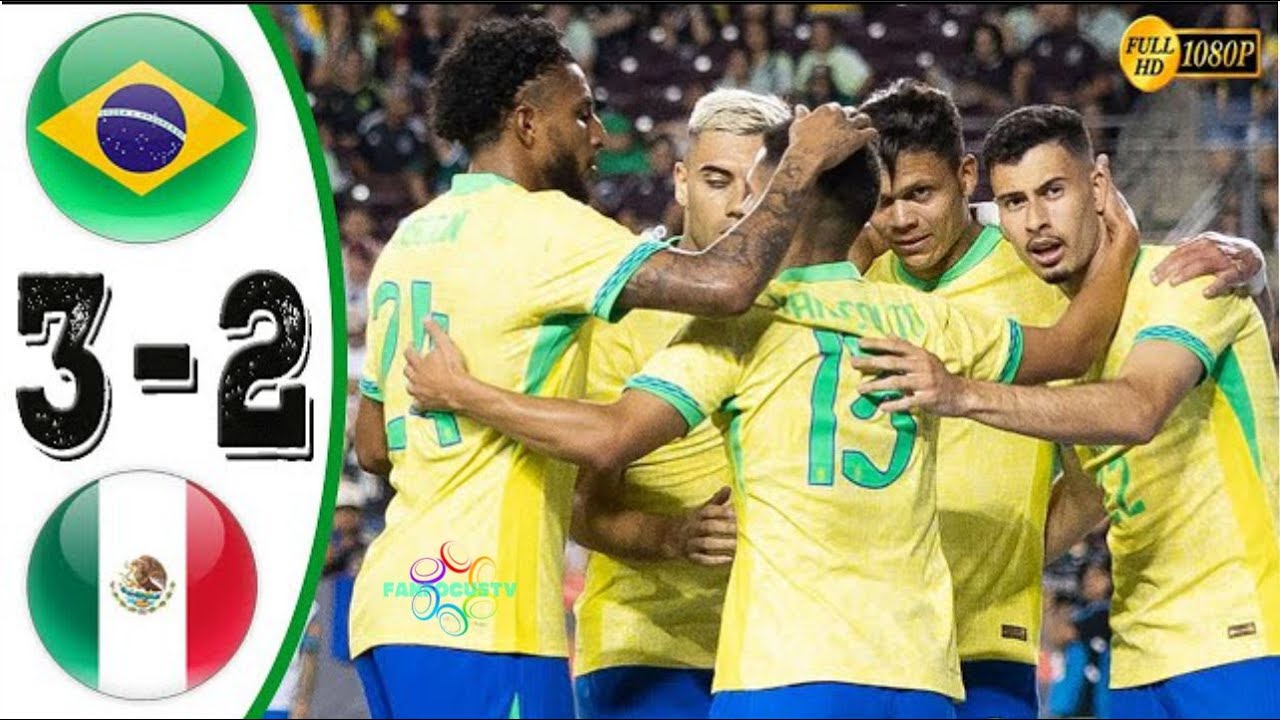 Brazil vs Mexico 3-2 Hіghlіghts & All Goals - Friendly Match 2024 - YouTube