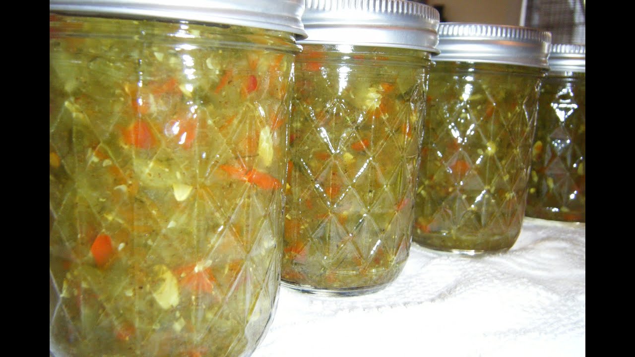 FOOD STORAGE - How to Can Chicago Style Relish - YouTube