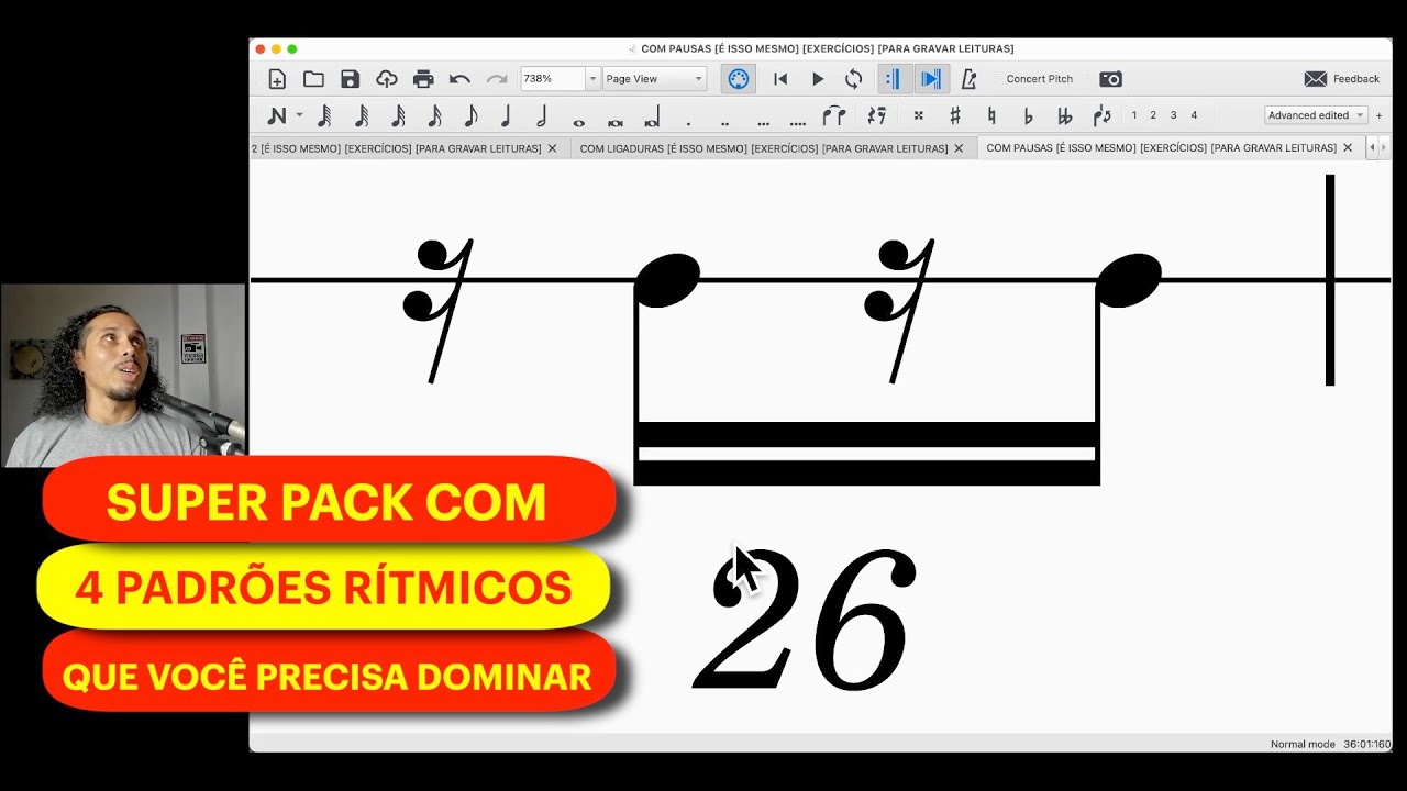 319 - Aprenda esses padrões rítmicos para ler o ritmo da partitura à 1ª ...