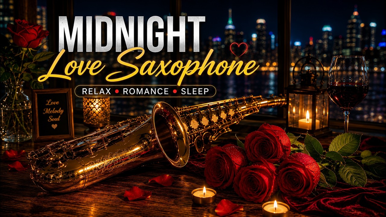 Midnight Love Saxophone | Romantic Melodies for Relaxation - YouTube