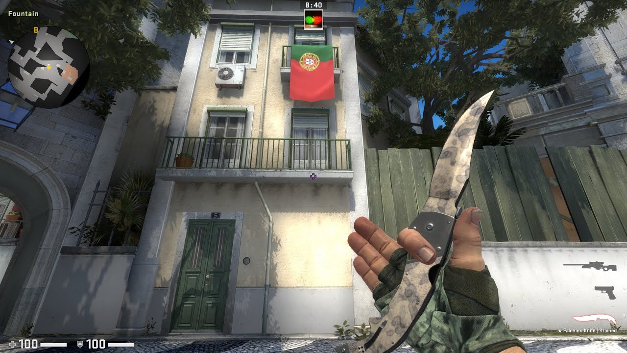 CSGO Falchion Knife Stained Field Tested - YouTube