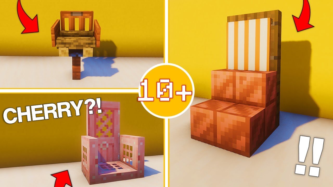 10 Chair Builds That Will UPGRADE Your Minecraft Base! | Minecraft ...