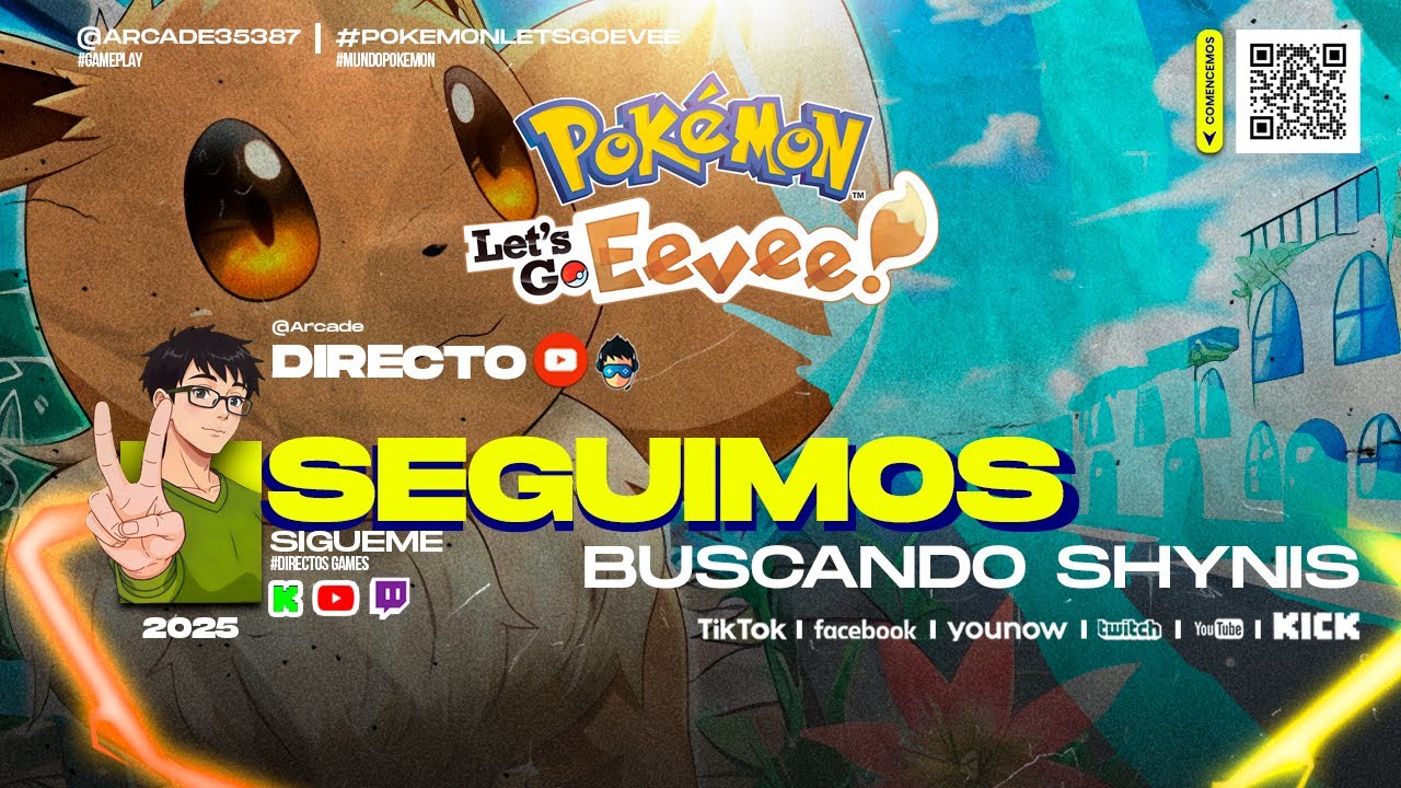 🔴SEGUIMOS BUSCANDO SHYNIS l 🦊Pokémon let’s go eevee🏺 | ARCADE 🎮 - YouTube