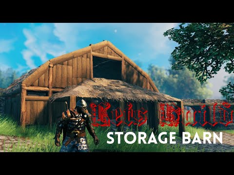 VALHEIM Let's Build - STORAGE BARN - YouTube