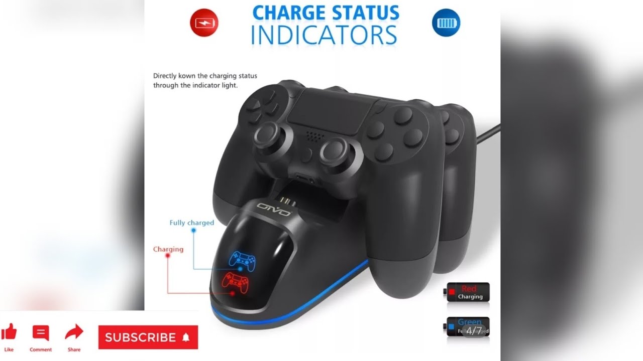 OIVO Controller Charging Dock Station Dual Charger Stand with Status ...