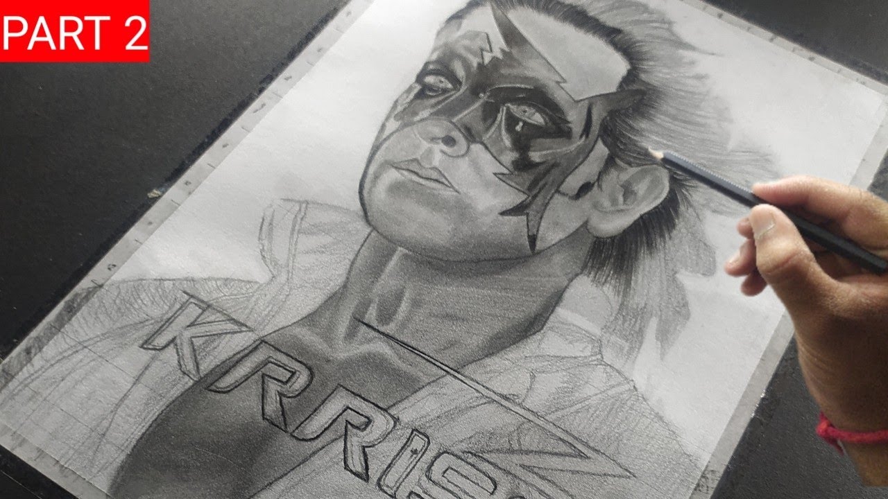 Krrish 3 poster drawing, Part 2, challenge drawing, #challenge #krrish ...